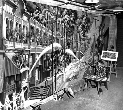 Seattle Now & Then: MOHAI's Seattle Fire Mural | Seattle Now & Then