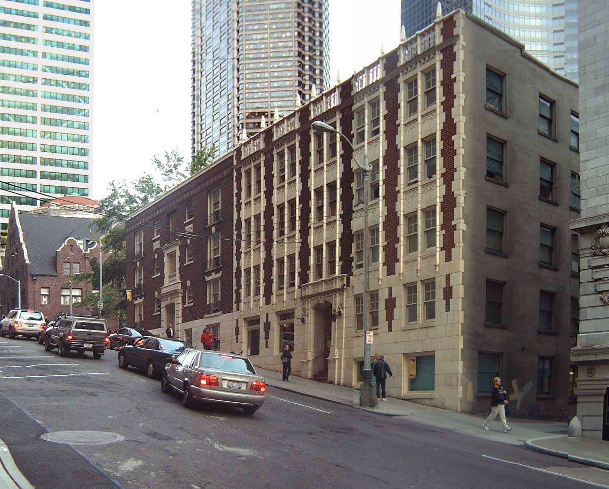 7.-Landmark-row-on-Marion-NOW-color-WEB | Seattle Now & Then