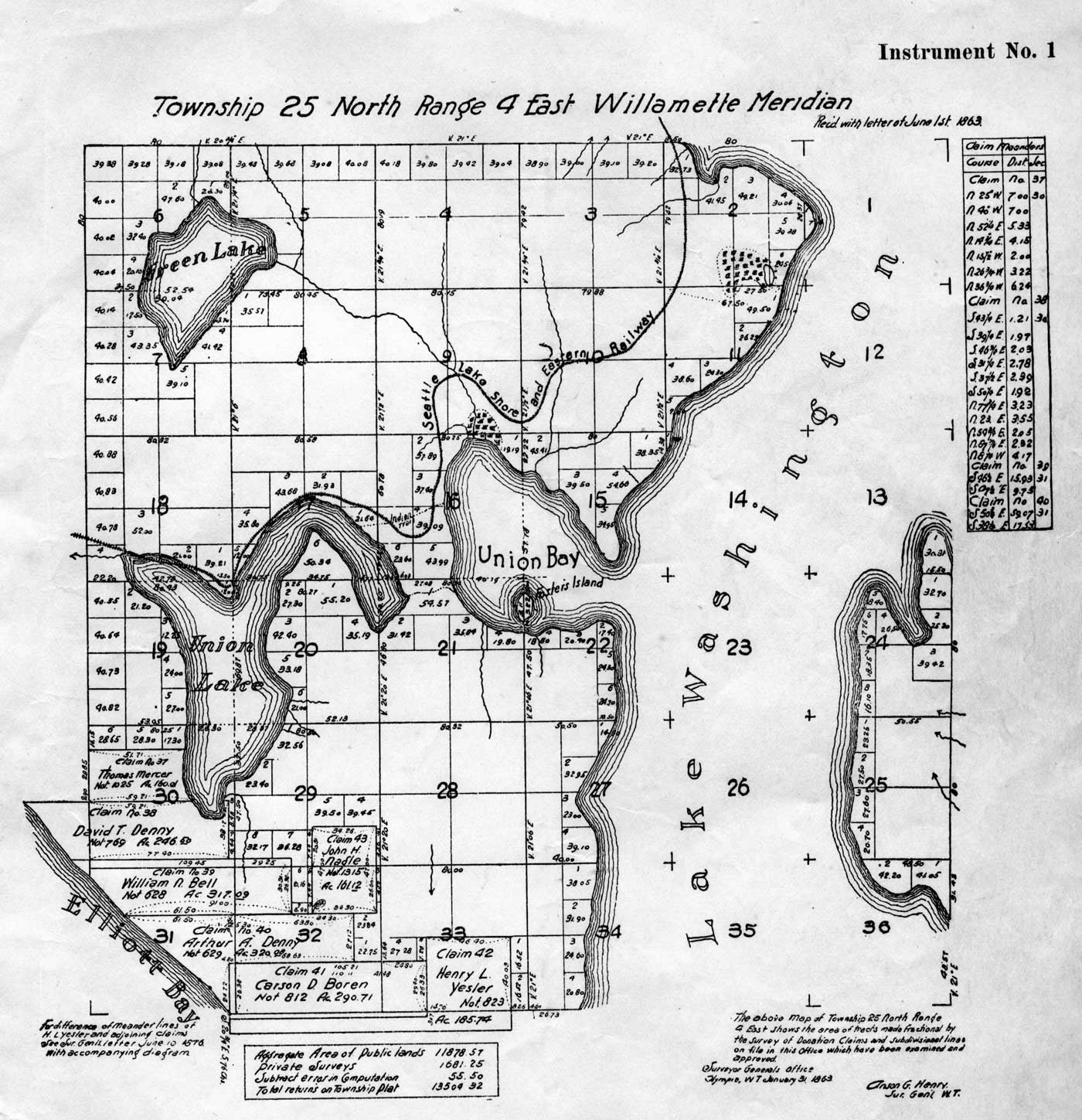 3, Map-Township-25-North-Range-4-East | Seattle Now & Then