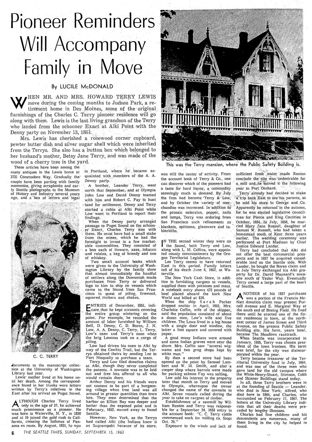 Seattle Now & Then: The Terry House at 3rd & James | Seattle Now & Then