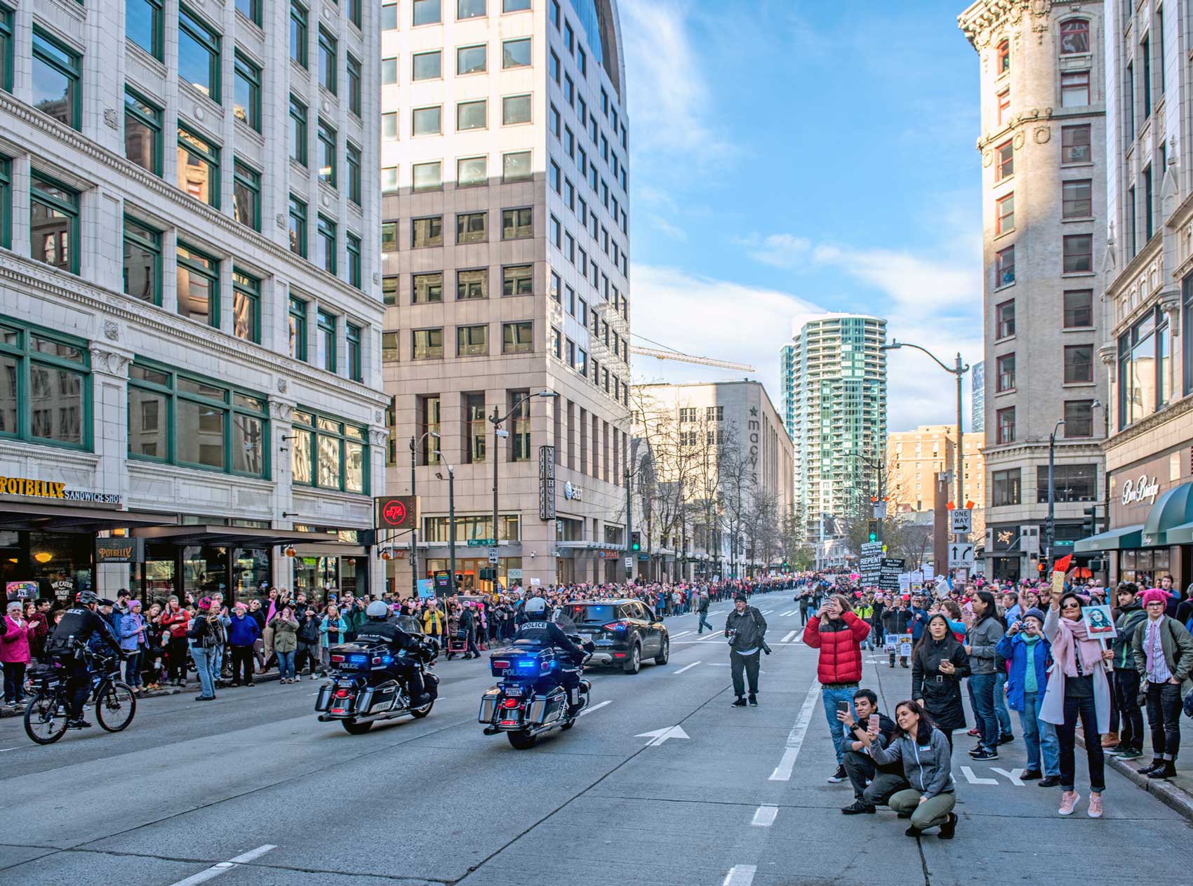 Seattle Now & Then: Two Marches (on 4th Avenue) | Seattle Now & Then