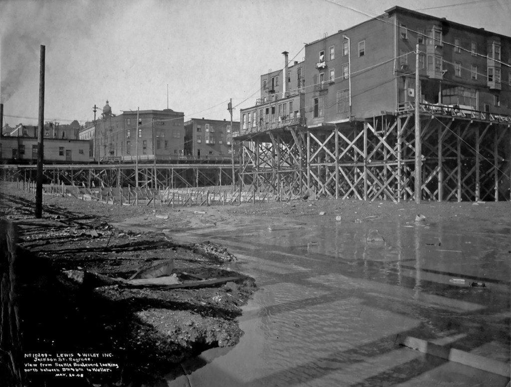 Seattle Now & Then: The Jackson Street Regrade, 1908 | Seattle Now & Then