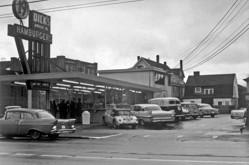 Seattle Now & Then: Dick’s Drive In, 1963 | Seattle Now & Then