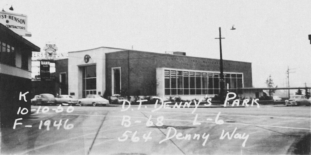 Seattle Now & Then: Landmarked bank on Denny Way, 1950 | Seattle Now & Then