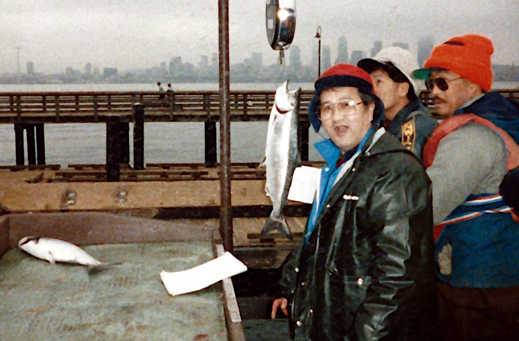 Seattle Now & Then: Tengu Club fishing derby at Seacrest Park, 1989 ...